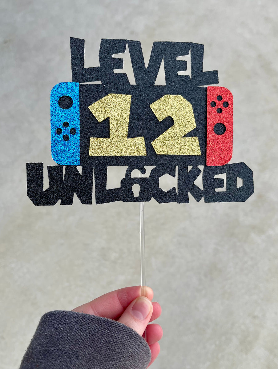 Cake Topper level unlocked switch inspired – Tash's Creations ...